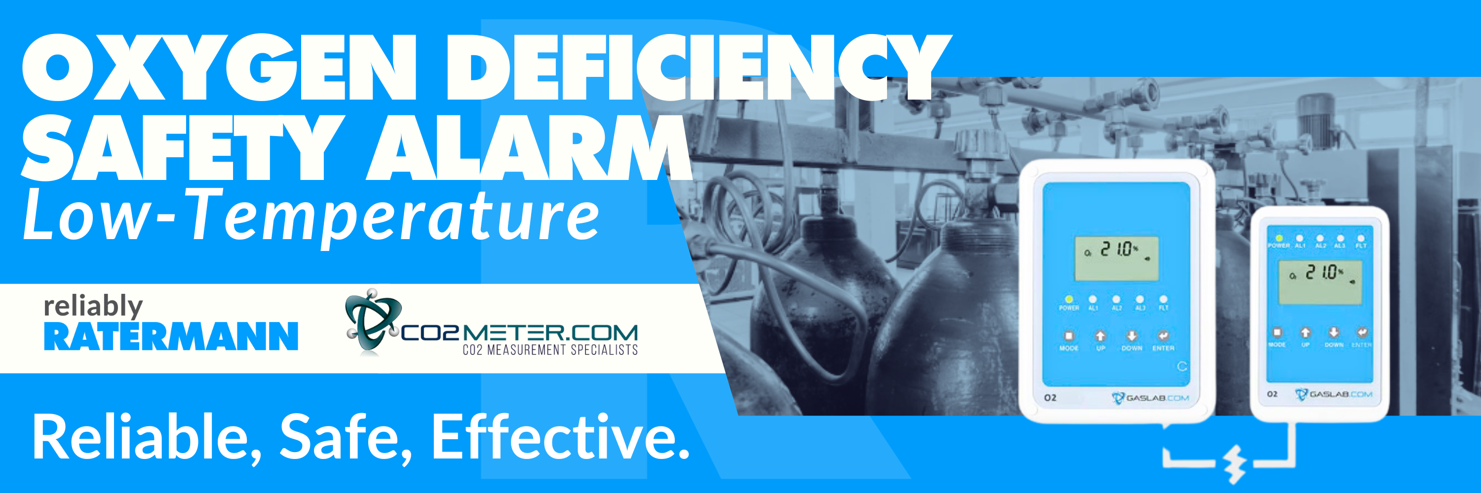 Stay Safe with Low Temp Oxygen Deficiency Alarms from CO2Meter