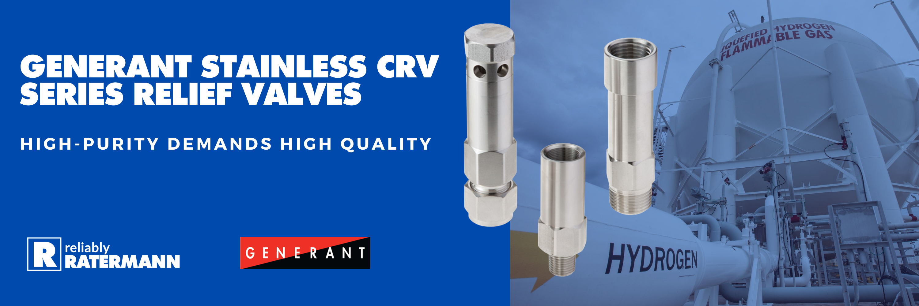 Meet High-Purity Demands with Generant Stainless CRV Relief Valves